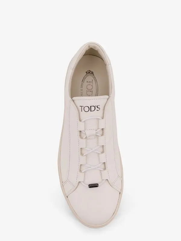 TOD'S Leather Sneakers With Rubber Sole