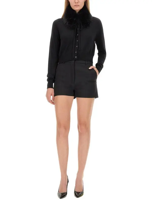 Sportmax Tailored Virgin Wool Shorts
