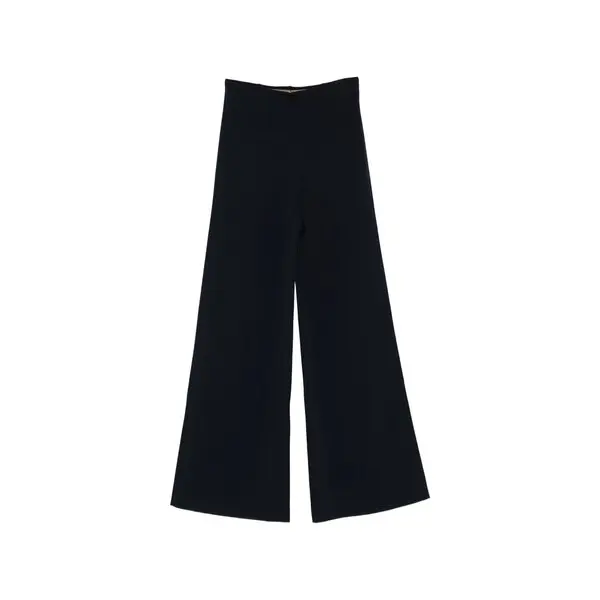 Max Mara High-waisted Wide-leg Trousers - Blue