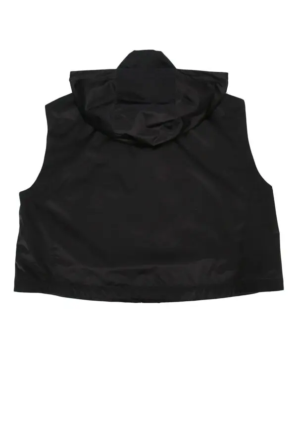 Fendi Leisure Hooded Vest With Logo - Multicolor