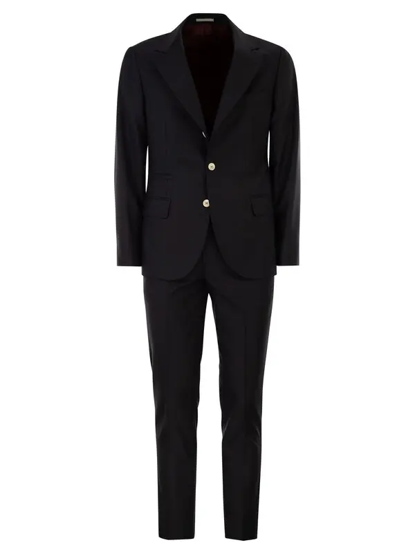 Brunello Cucinelli Tailored Suit In Virgin Wool - Multicolor