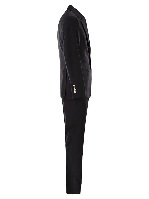 Brunello Cucinelli Tailored Suit In Virgin Wool - Multicolor