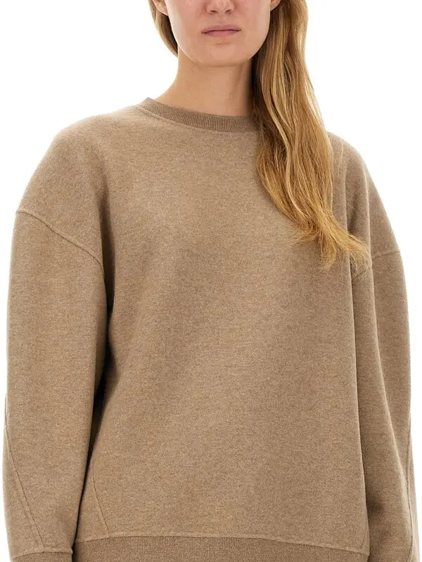Max Mara Elvira Wool And Cashmere Blend Crewneck Pullover - Cream