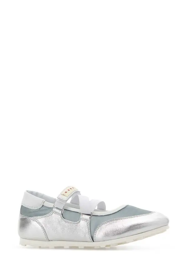 Marni Mesh And Leather Retro Ballerinas