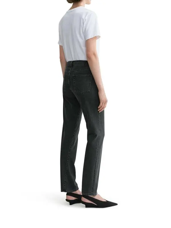 TOTEME Twisted Seam Denim Jeans In Grey Wash - Gray