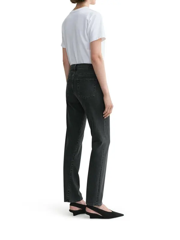 TOTEME Twisted Seam Denim Jeans In Grey Wash - Multicolor