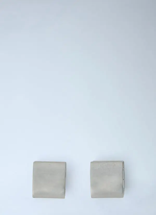 TOTEME Petite Signature Gold Hoop Earrings - Silver