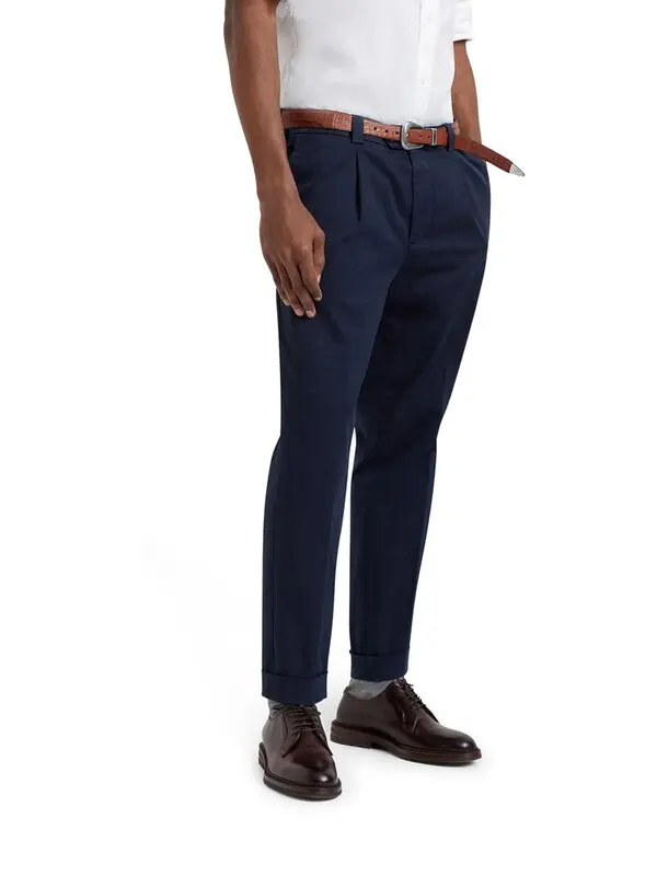 Brunello Cucinelli Cotton Blend Chino Pants