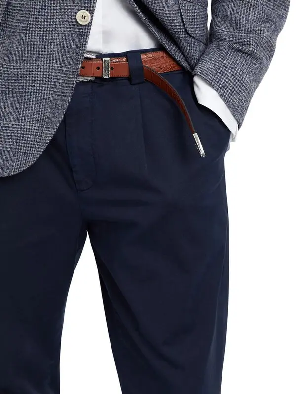 Brunello Cucinelli Cotton Blend Chino Pants