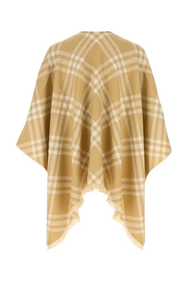Burberry Embroidered Wool Blend Cape