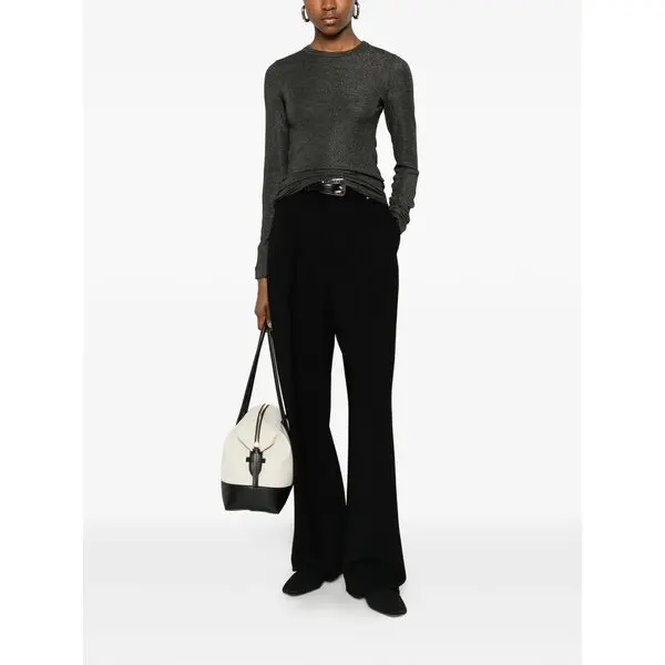 Brunello Cucinelli Long Sleeve Crewneck Top