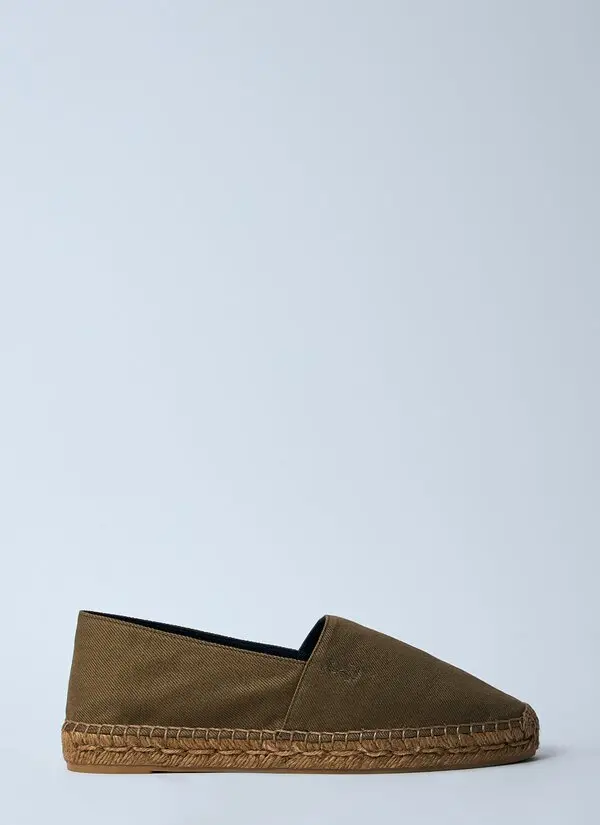 Saint Laurent Cotton Espadrilles - Brown