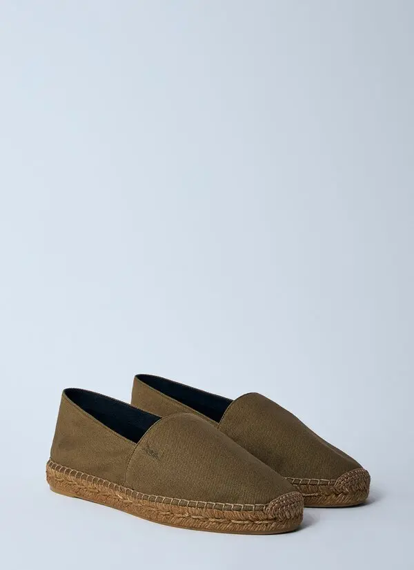 Saint Laurent Cotton Espadrilles - Brown