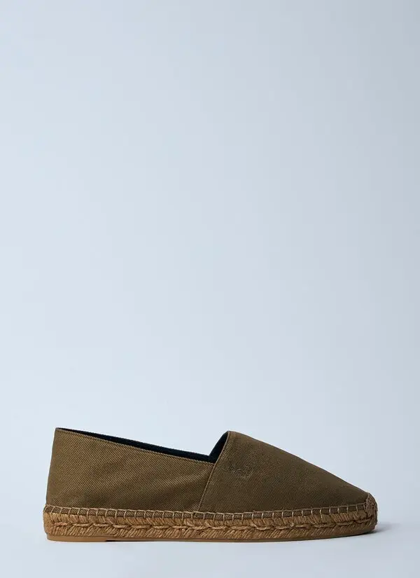Saint Laurent Cotton Espadrilles - Brown