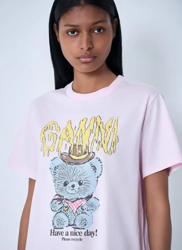GANNI Logo Graphic T-shirt