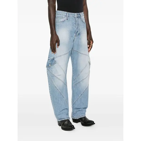 Amiri Loose-fit Paneled Cargo Jeans