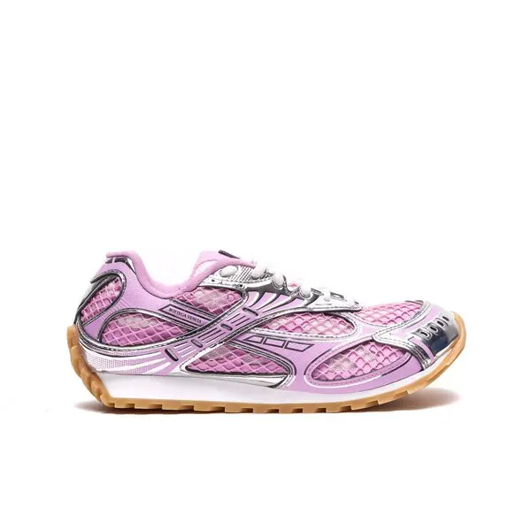 Bottega Veneta Orbit Sneakers With Mesh Detail And Metallic Effect - Black
