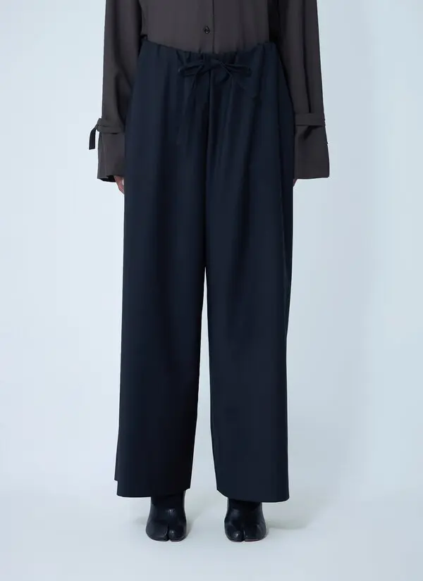 TOTEME Drawstring Wool Dinner Pants