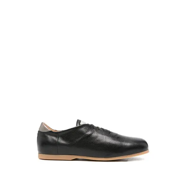 Our Legacy Leather Grained Texture Lace-up Low-top Sneakers