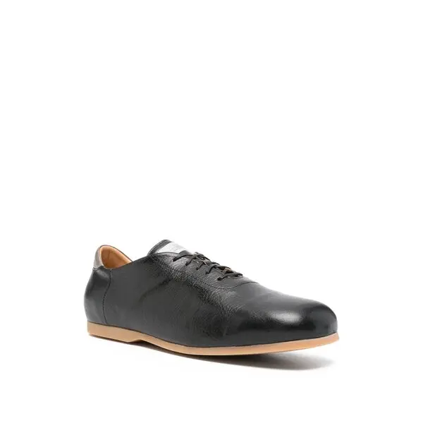 Our Legacy Leather Grained Texture Lace-up Low-top Sneakers