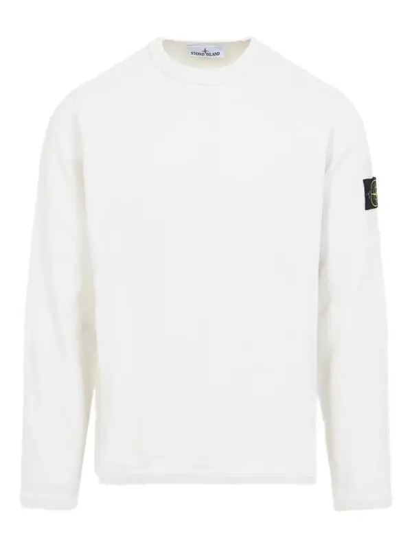Stone Island Mesh Stitch Organic Cotton Fleece Sweatshirt - Multicolor