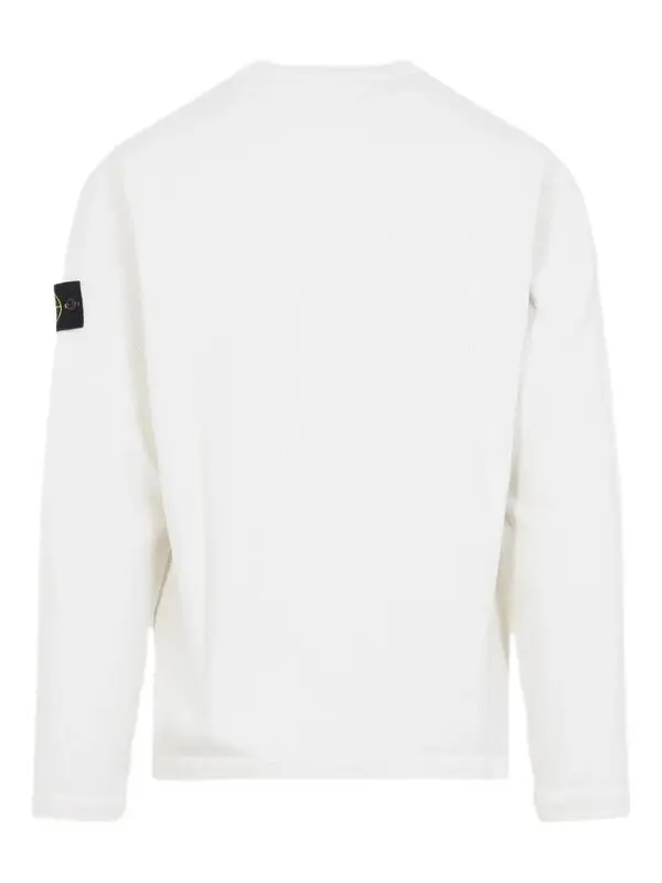 Stone Island Mesh Stitch Organic Cotton Fleece Sweatshirt - Multicolor