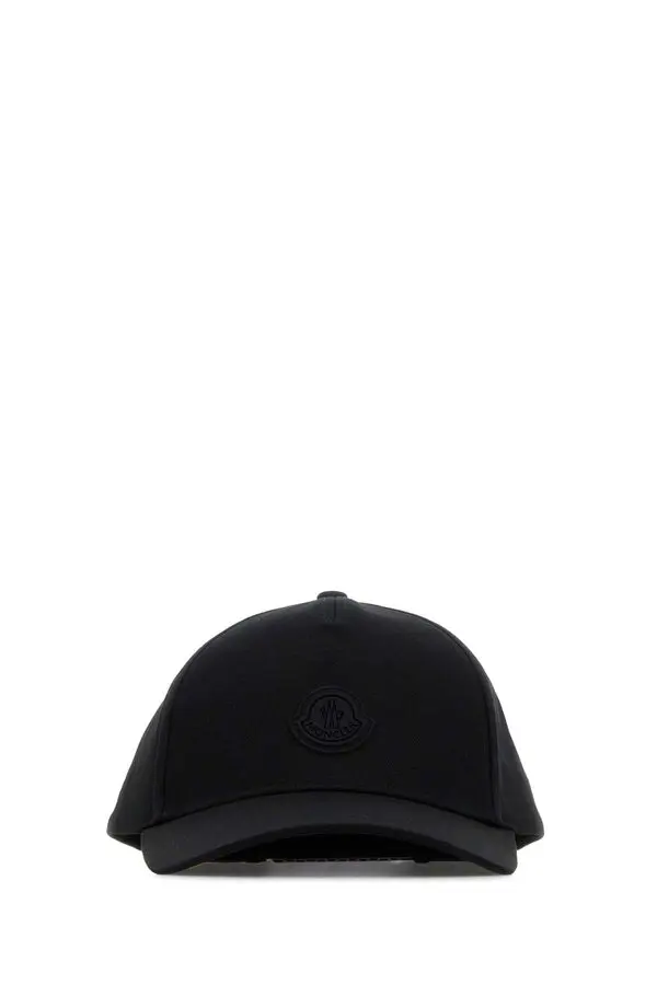 Moncler Cotton Baseball Cap - Black