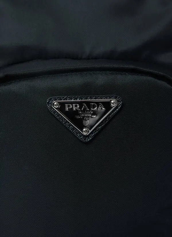 Prada Re-nylon Backpack With Leather Trims