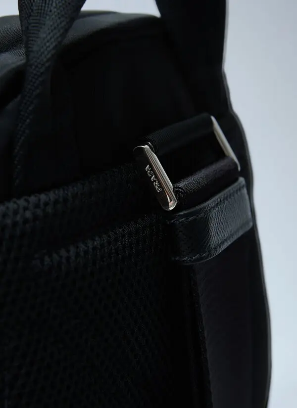 Prada Re-nylon Backpack With Leather Trims