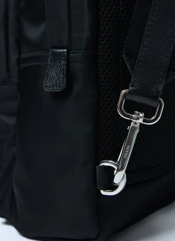 Prada Re-nylon Backpack With Leather Trims