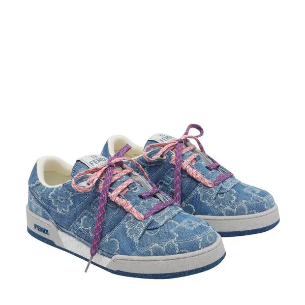 Fendi Match" Low-top Sneakers - Blue