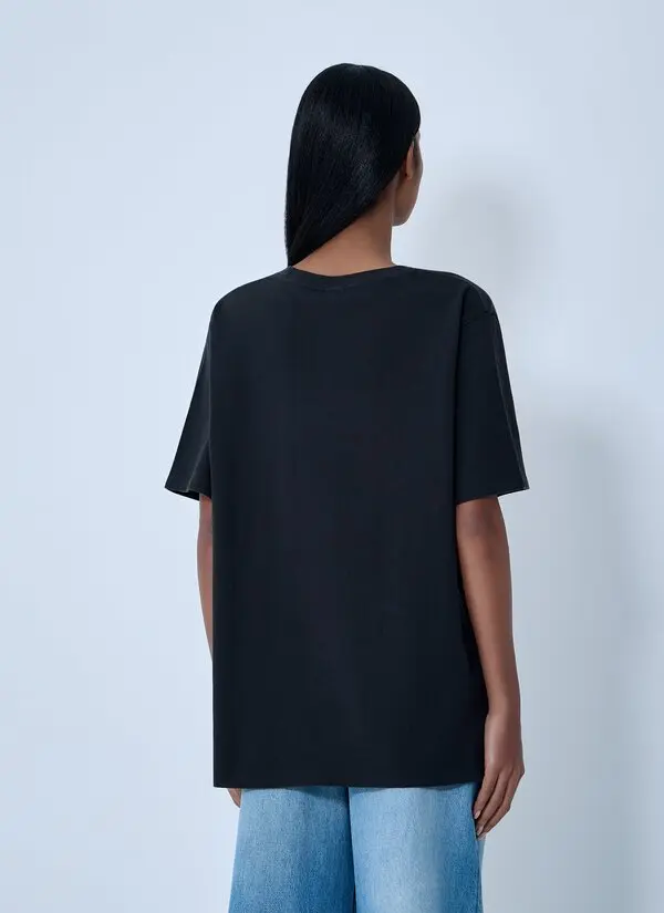 Chloé Logo Motif T-shirt - Gray