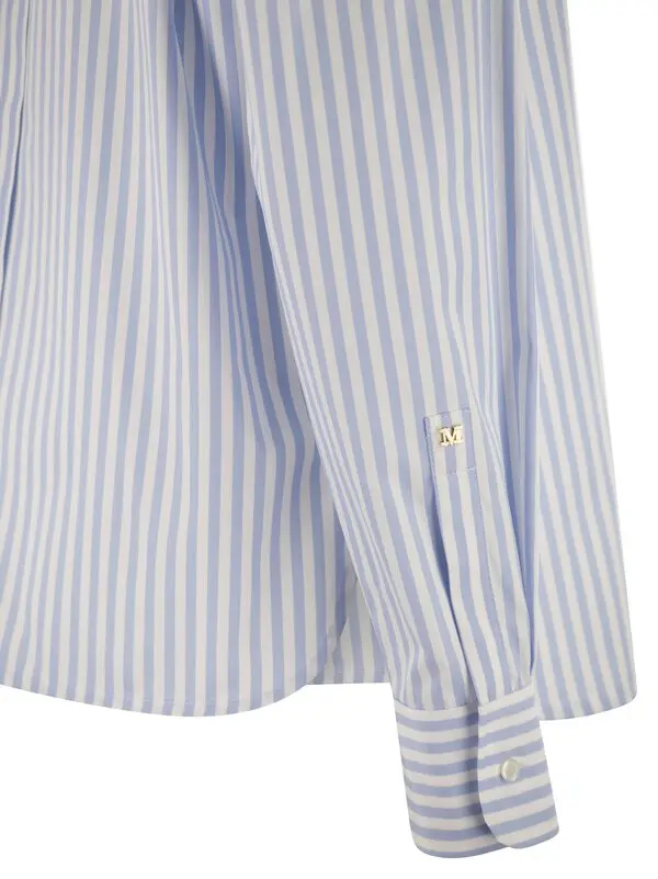 Max Mara Maccenni Striped Poplin Shirt - Blue