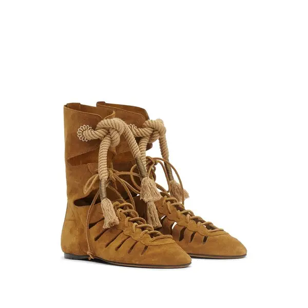 Isabel Marant Étoile Suede Lace-up Boots - Brown