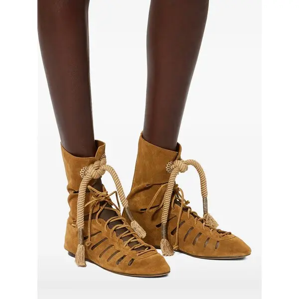 Isabel Marant Étoile Suede Lace-up Boots - Brown