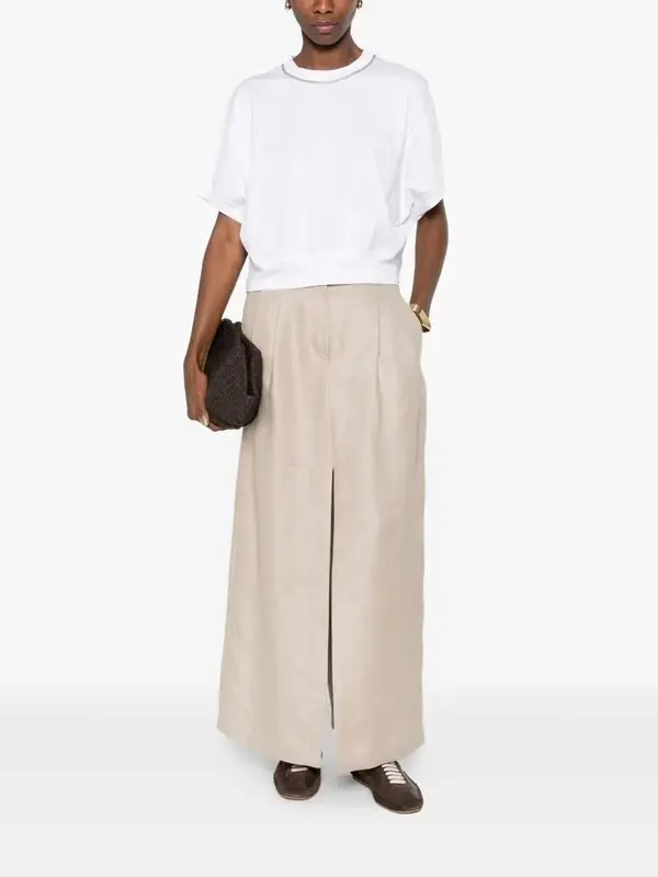 Brunello Cucinelli Linen Skirt - Multicolor