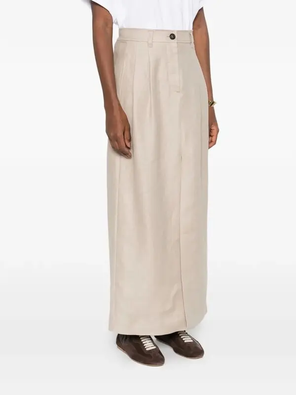 Brunello Cucinelli Linen Skirt - Multicolor