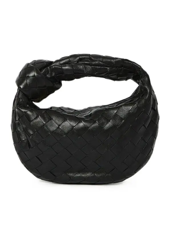 Bottega Veneta Mini Jodie Bag In Black Nappa Leather - Multicolor