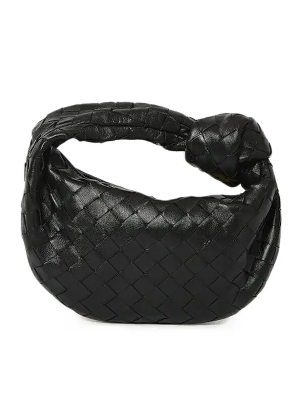 Bottega Veneta Mini Jodie Bag In Black Nappa Leather - Multicolor