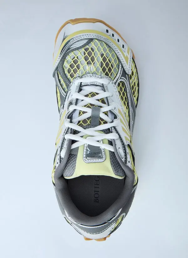 Bottega Veneta Orbit Sneakers With Mesh Detail - Yellow