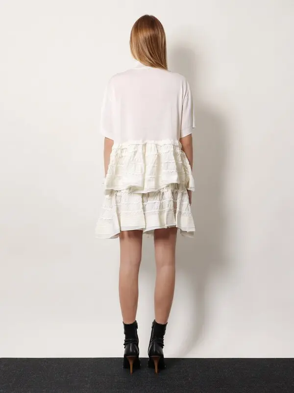 Alaïa Peplum Virgin Wool Sweater - Multicolor