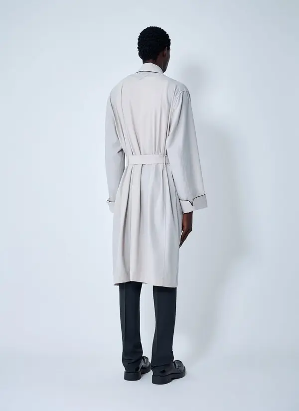 Prada Limestone Robe Coat