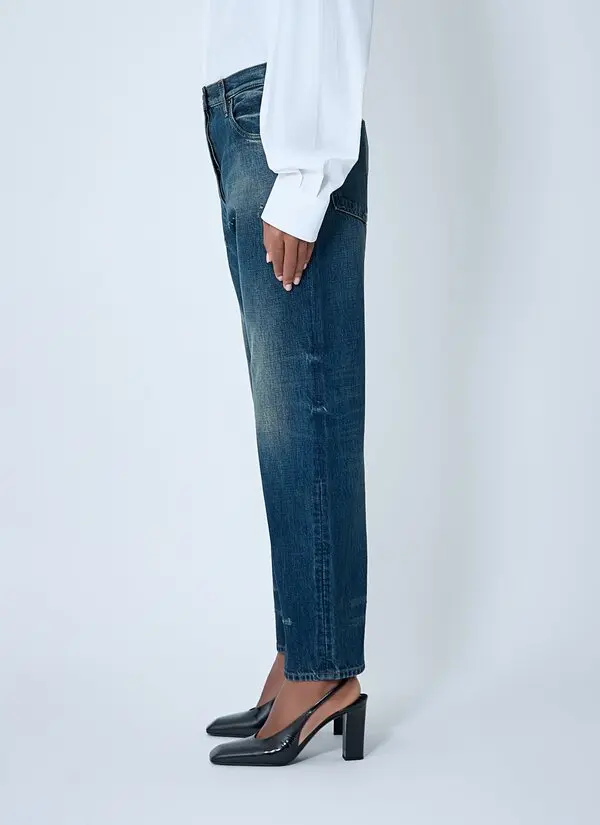 Prada Relaxed Fit Distressed Denim Jeans