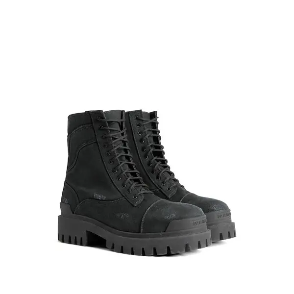 Balenciaga Leather Buckled Clogs - Black
