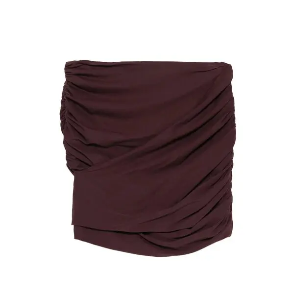 Magda Butrym Ruched Knot Detail Mini Skirt