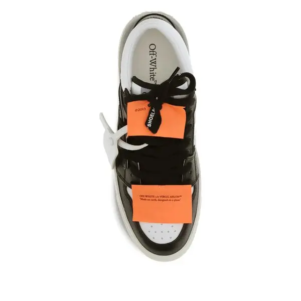 Off-White And White Arrow Motif Lace-up Low-top Sneakers