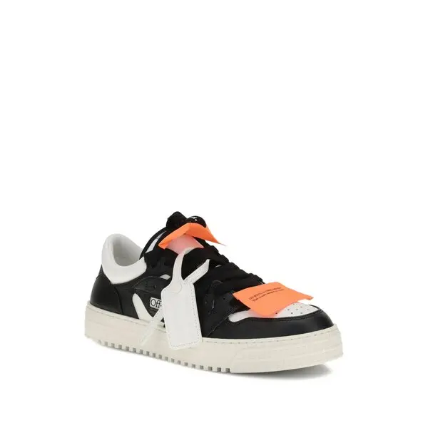 Off-White And White Arrow Motif Lace-up Low-top Sneakers