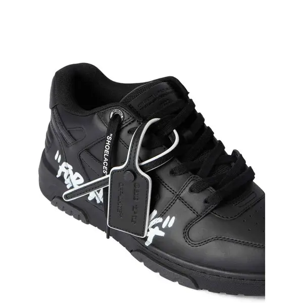 Off-White And White Arrow Motif Lace-up Low-top Sneakers