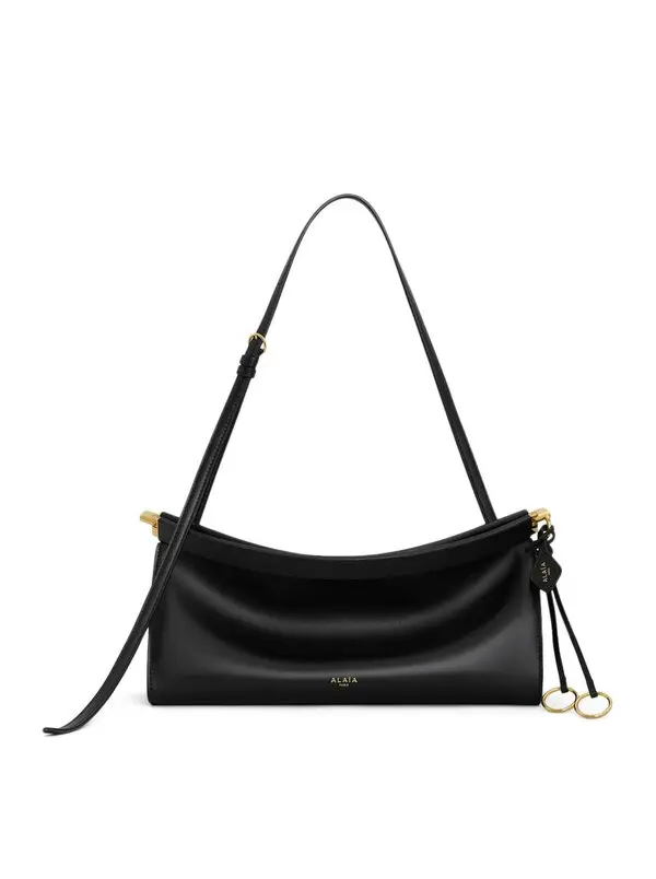 Alaïa Le Click East West Medium Leather Bag - Black