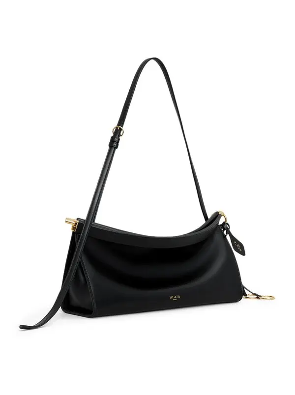 Alaïa Le Click East West Medium Leather Bag - Black